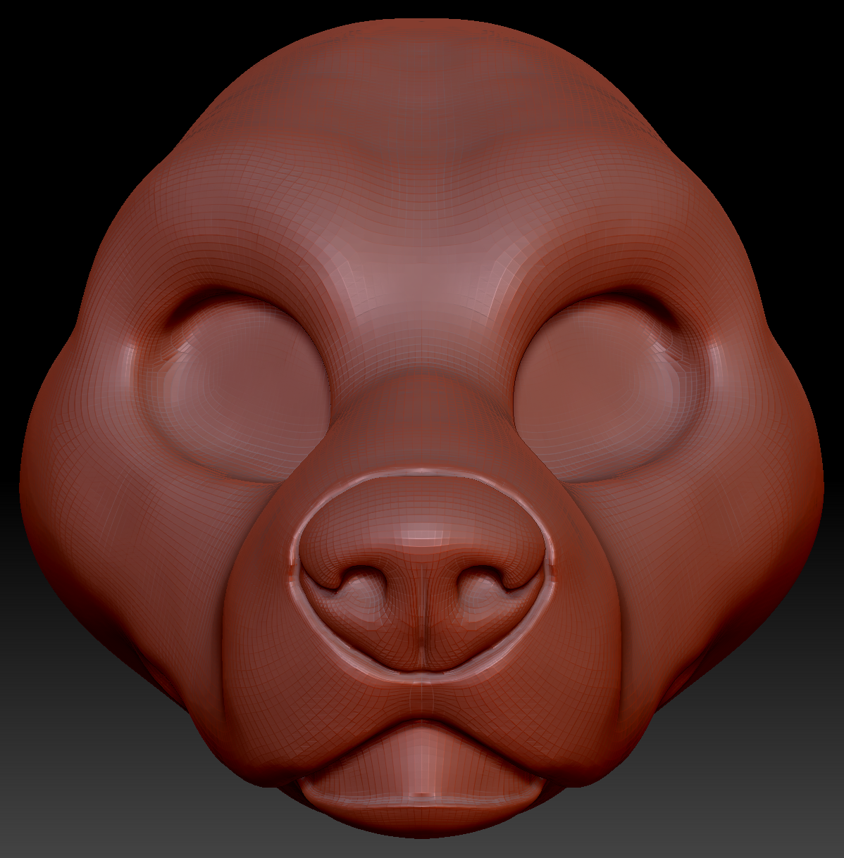 Gender Neutral Pitbull Static Jaw Head Base Variant 1 · FuzzButt Fursuits