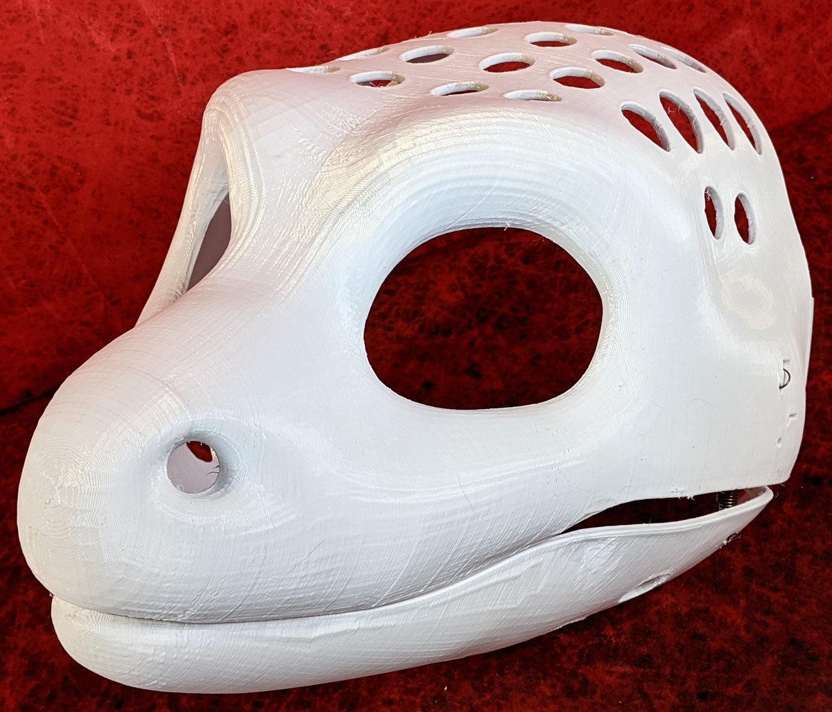 Gender Neutral Leopard Gecko Head Base – FuzzButt Fursuits